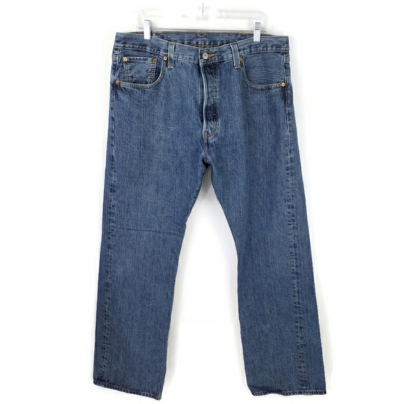 Levi's | Jeans | Levis 5 Button Fly Medium Wash Straight Fit Cotton ...